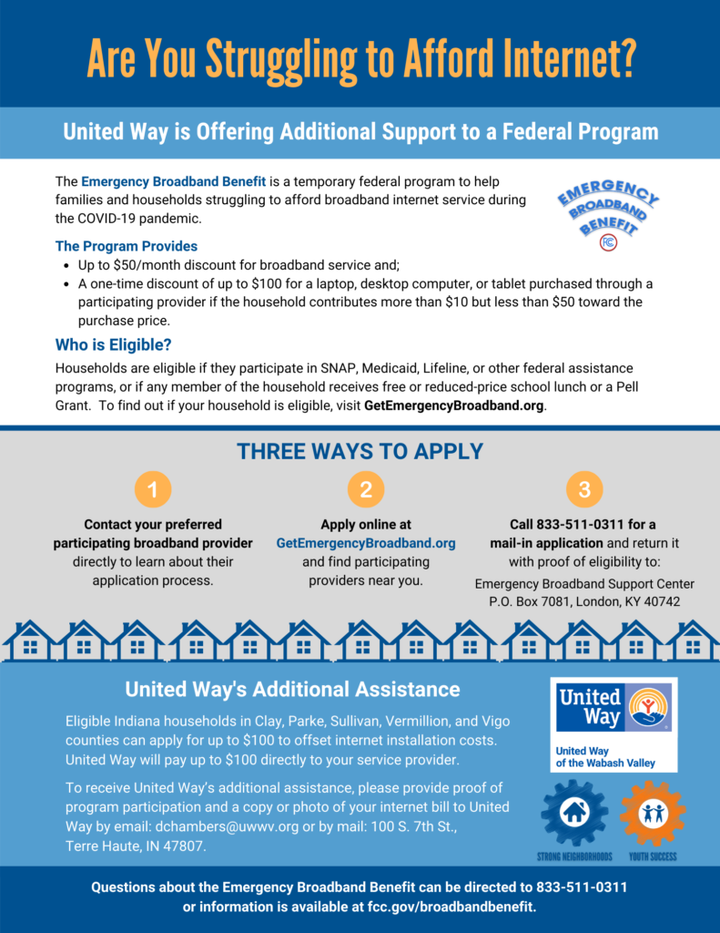 United Way Offering Additional Assistance for Emergency Broadband ...